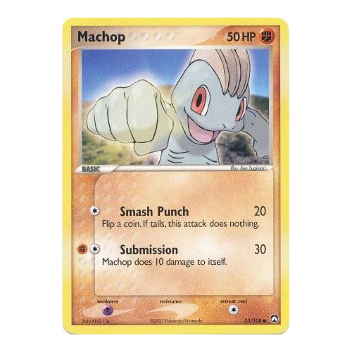 Machop 53/108 EX Power Keepers Vintage 2007 Pokemon Cards TCG Near Mint ...