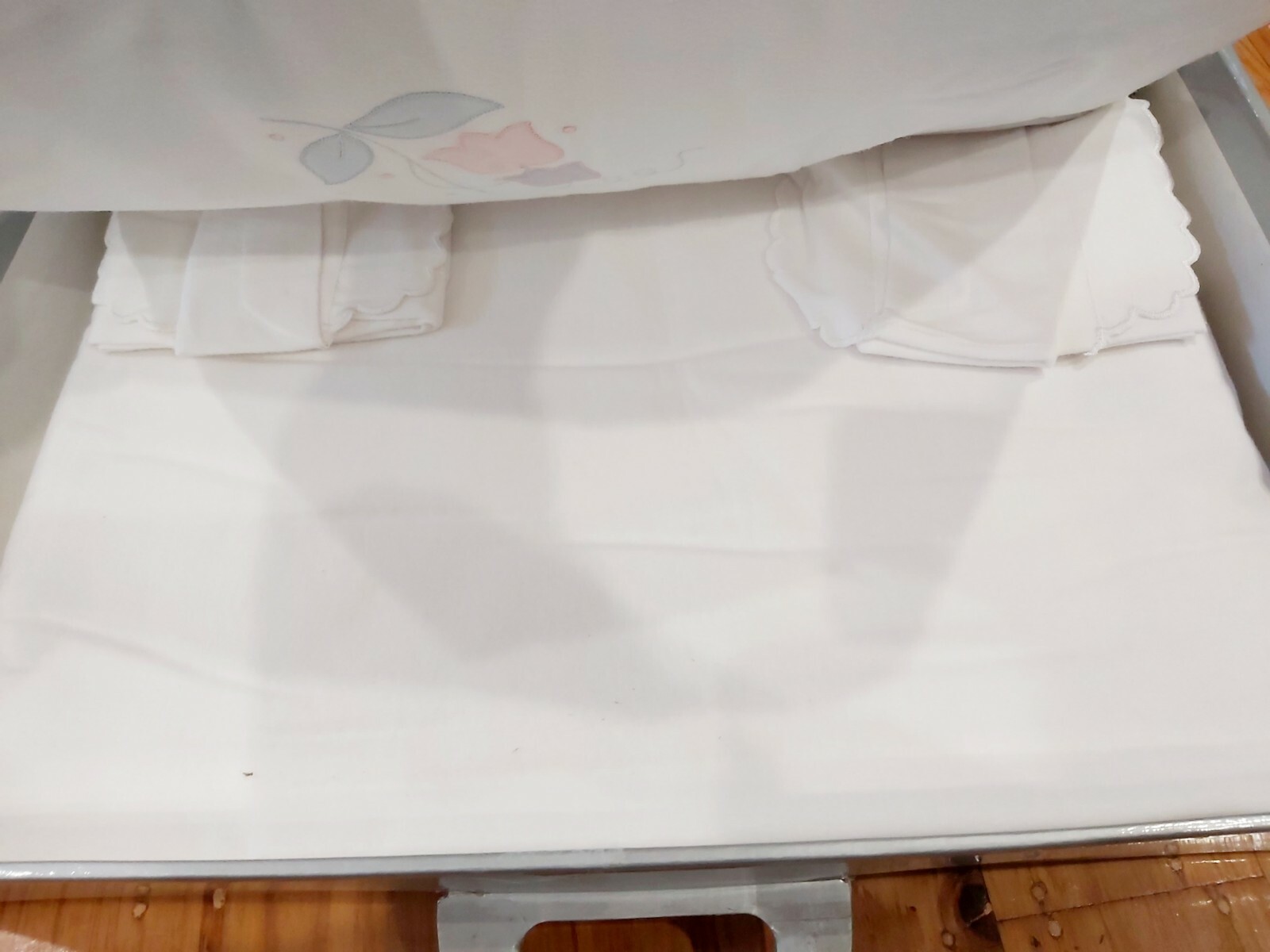 Vintage Italian Queen size white Linea Casa sheet set from Italy new ...