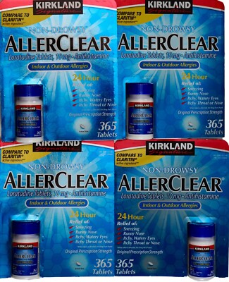 Kirkland AllerClear Loratadine 10mg Antihistamine Non-Drowsy, 365 ...