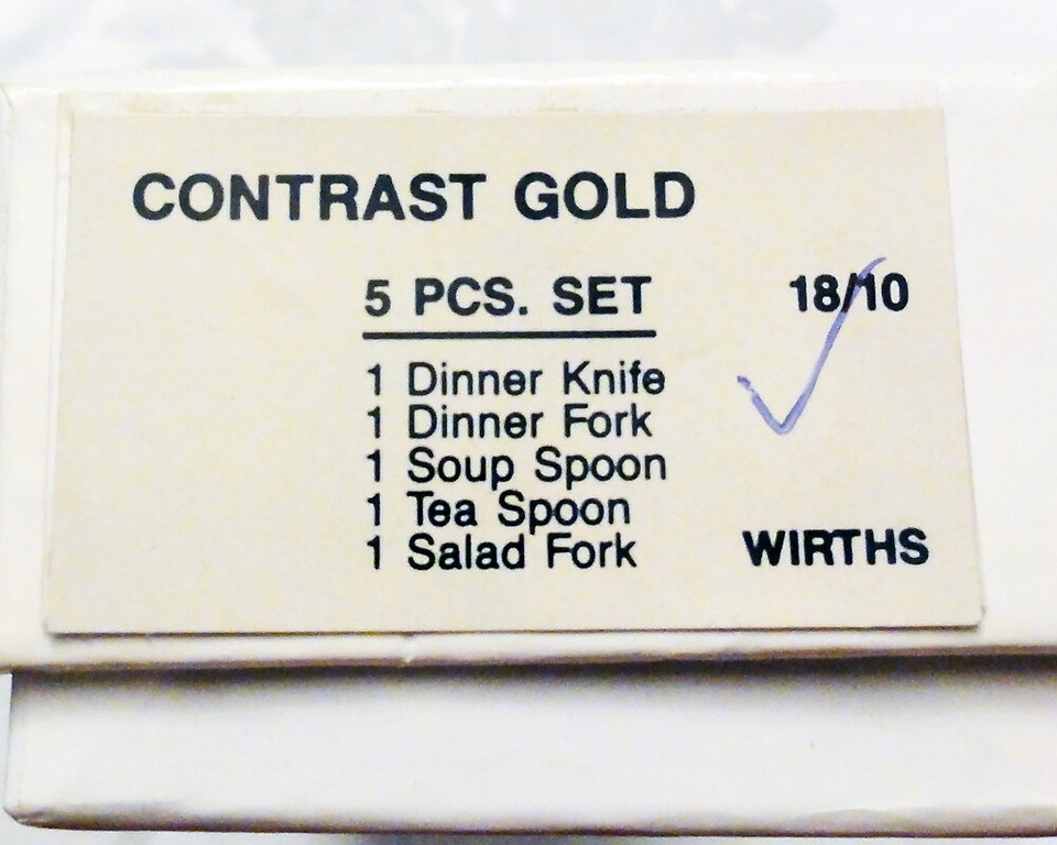 PFEIFFER AURORA GOLD 6 Piece Serving Set NEW NEVER USED made in Germany ...