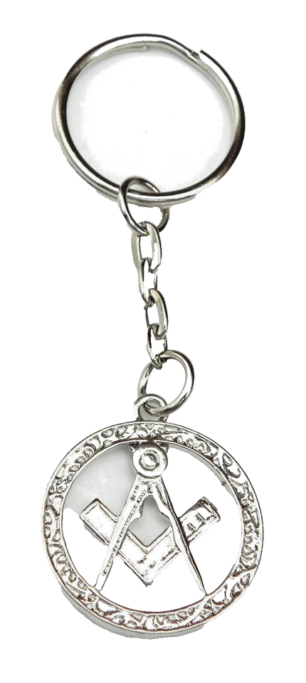 Masonic Square and Compass Key Ring Keyring Freemason Mason ...