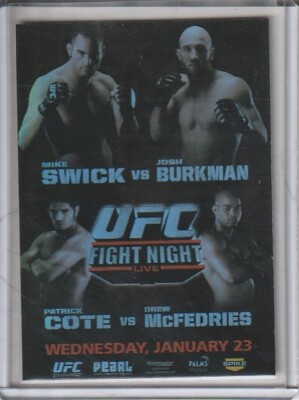 2010 Topps UFC Fight Poster UFC Fight Night 12 #FPR-UFN12 | eBay