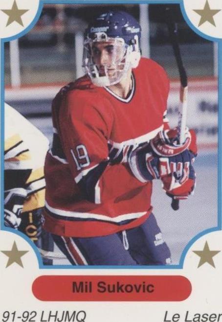 1991-92 7th Inning Sketch LHJMQ - Mil Sukovic #8 (RC) for sale online ...