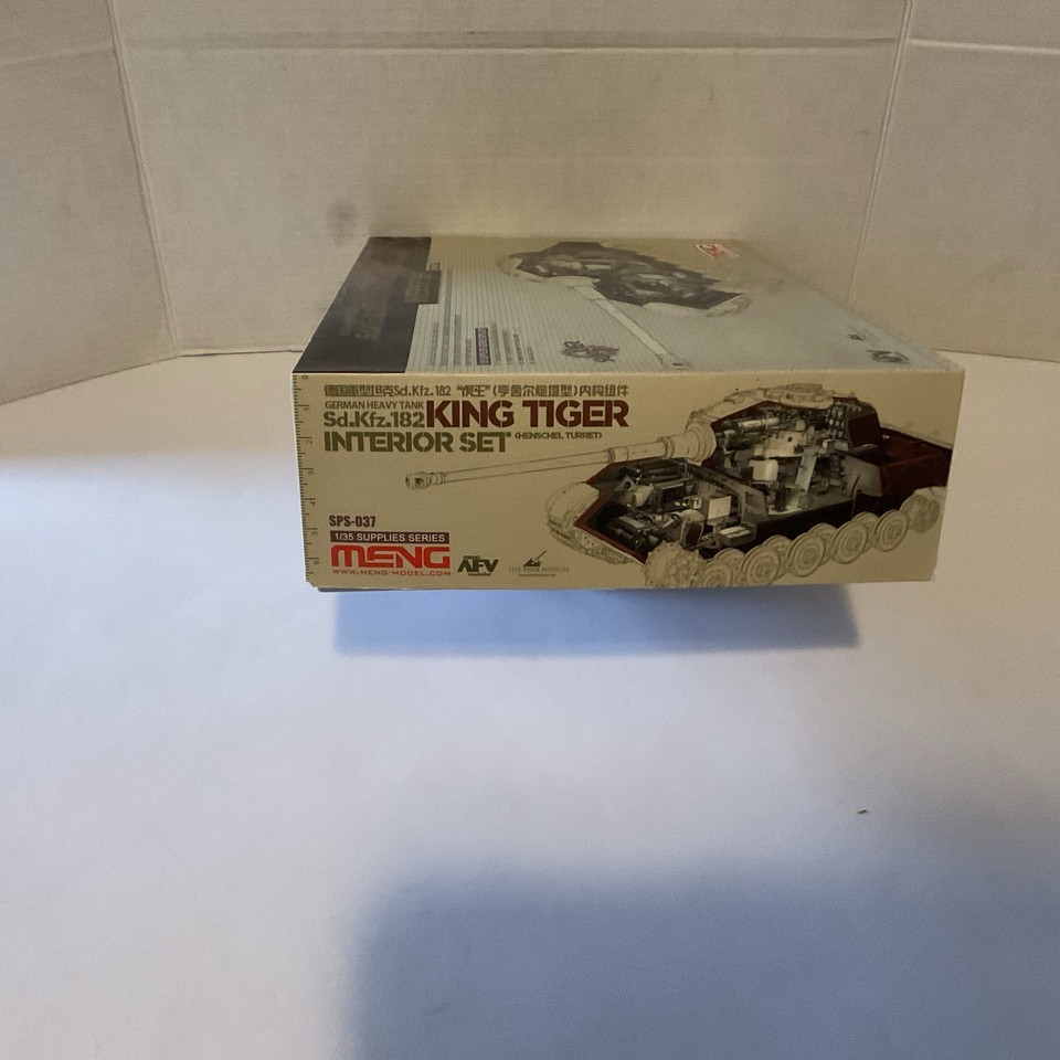 Meng German King Tiger Interior Set #SPS-037 1:35 Scale Unassembled Kit ...