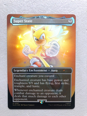 Mtg Carte Magic Sonic Secret Lair Super State FOIL English NM | eBay