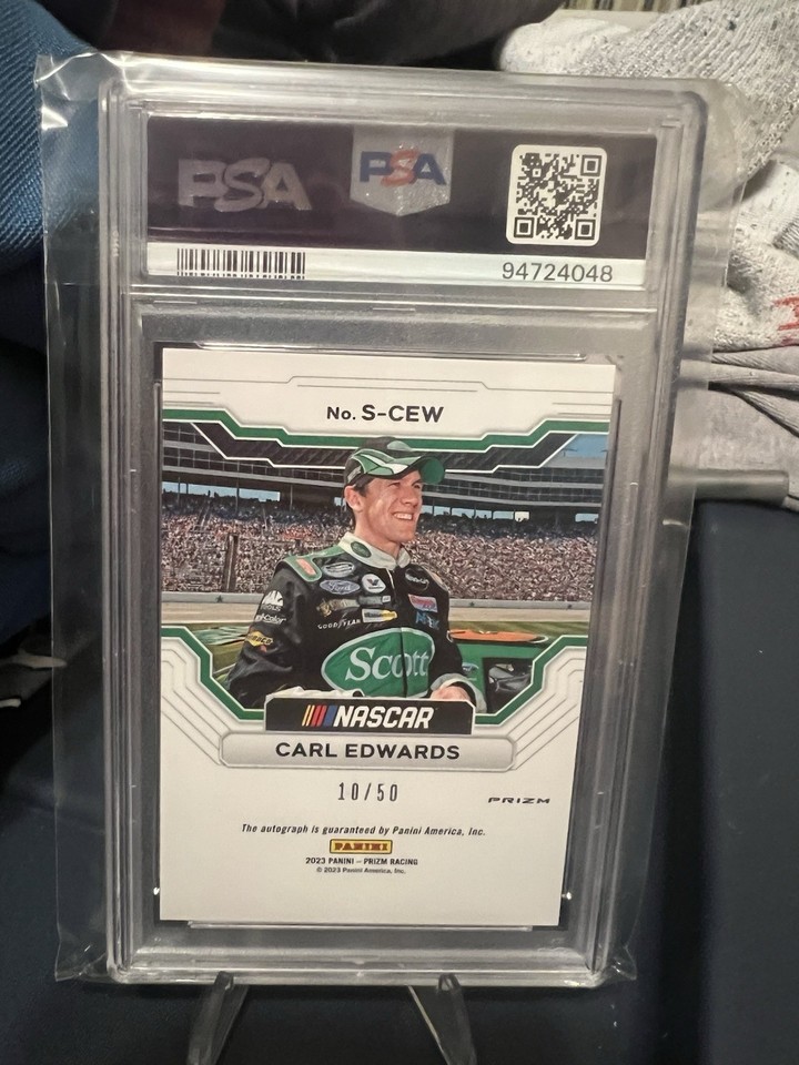 2023 Prizm NASCAR Carl Edwards Scripts Checkered Flag | eBay
