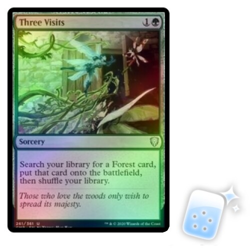 FOIL THREE VISITS Commander Legends Magic MTG MINT CARD | eBay