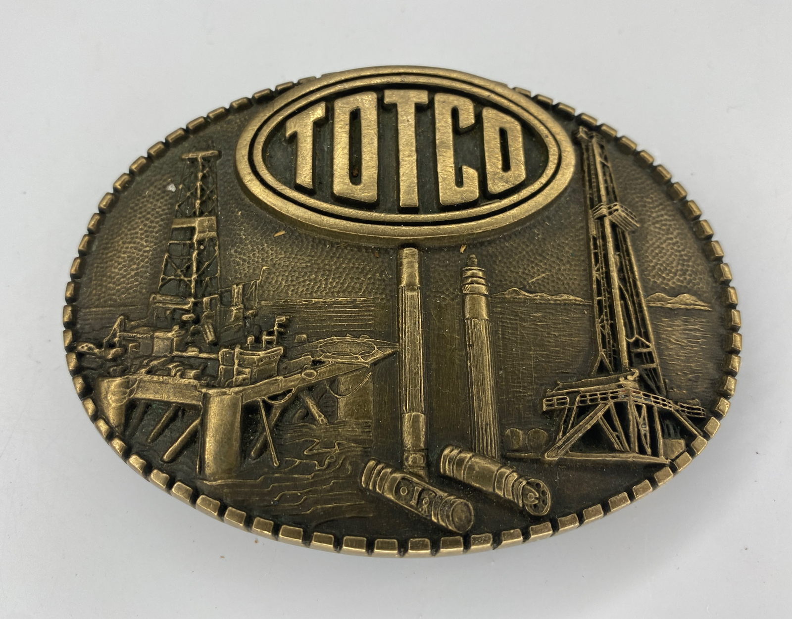 Oil Field Drilling Vintage TOTCO Belt Buckel - Gem