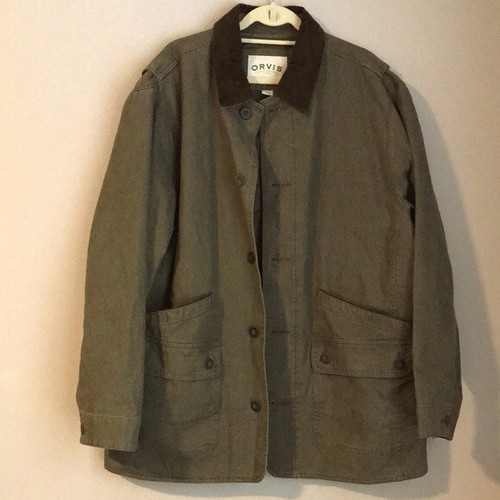 EUC Orvis Field Barn Jacket Size XL Army Green Lined | eBay