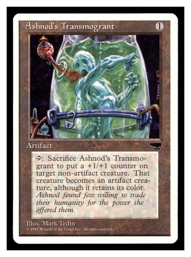 1995 Ashnod's Transmogrant Chronicles MTG Magic The Gathering Trading ...