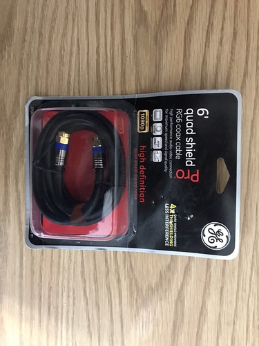 6’ Coax Cable Quad Shield Pro RG6 High Definition LG | eBay
