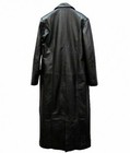 UNDERTAKER New Men's Black Lambskin Leather Trench Long Coat Classic ...