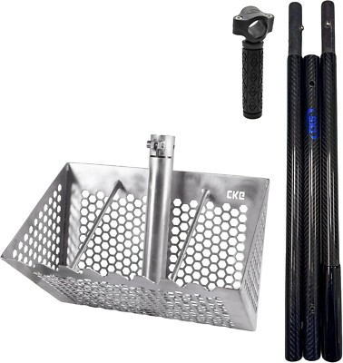 CKG Shark Tooth Sifter & Sand Scoop for The Beach, Sand Flea Rake+ ...