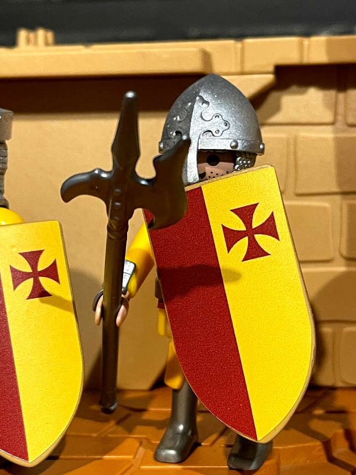 Playmobil Knights Templars Crusades Custom Made-Knights Of Ibelin Heavy ...