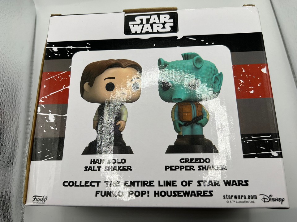 Funko Pop Salt & Pepper Shakers Han Solo Greedo Star Wars NIB New | eBay