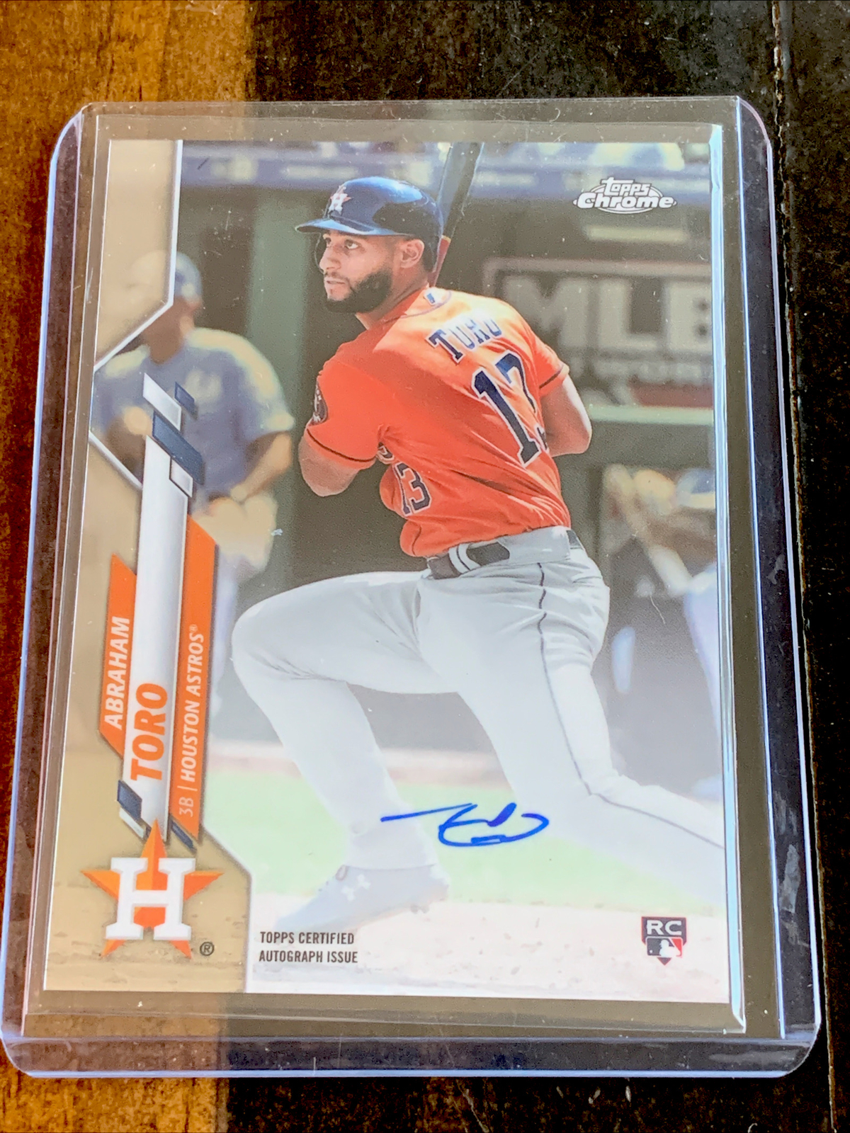 2020 Topps Chrome ABRAHAM TORO ROOKIE AUTO RA-AT Houston Astros | eBay
