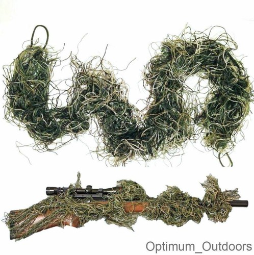 Rifle Rag Ghillie 3d Camouflage Cover Bow Wrap Sniper Airsoft paintball ...