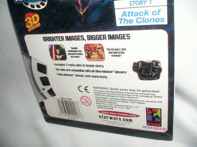 STAR WARS View Master ATTACK OF THE CLONES 3 Reel Set 3D ADVENTURES ...