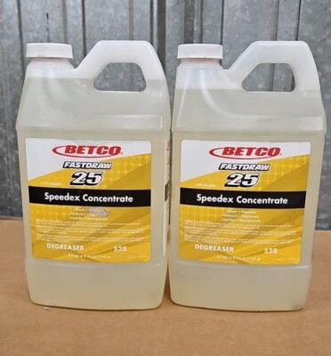 2x Betco FastDraw 25 Speedex Concentrate Cleaner Degreaser (2 Liters ...