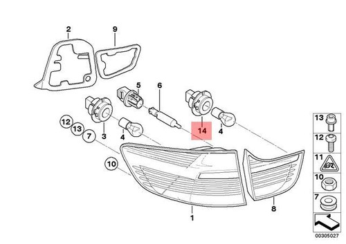 Genuine BMW E71 E72 SAC Bulb Socket OEM 63212336507 | eBay