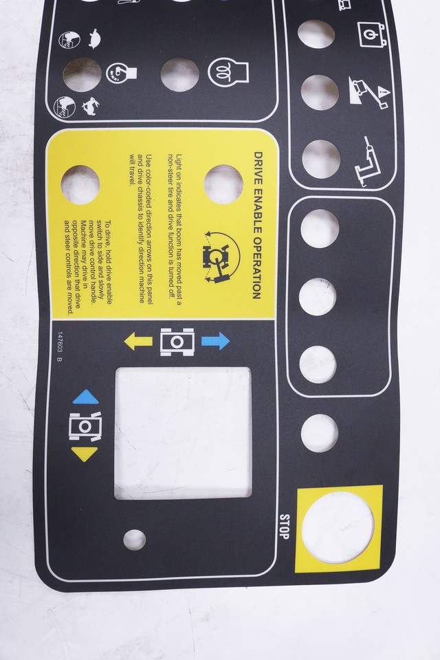 Platform Control Panel Decal 147603 For Genie S-60 S-65 S-80 S-85 S-60X ...