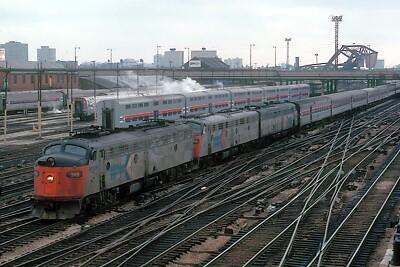 AMTRAK EMD E8 No. 368, built 8/50, former AMT 438, 326; UP 929 5 x 7 ...