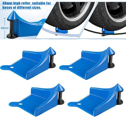 4pcs Tire Wedge Car Hose Guides Washing Water Pipe Tube Anti-pinch ...