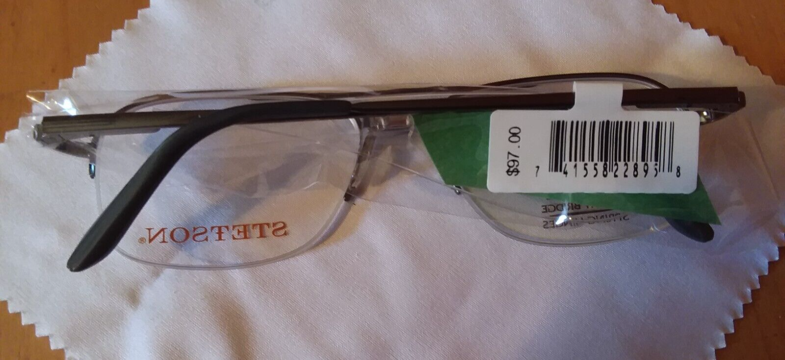 STETSON 239 Frames Aviator Style Gunmetal Color Aviator Half Rim 54-17 ...