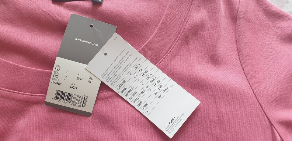 LADIES SHORT SLEEVED DUSKY PINK T SHIRT FROM MEXX UK L RRP £12 | eBay