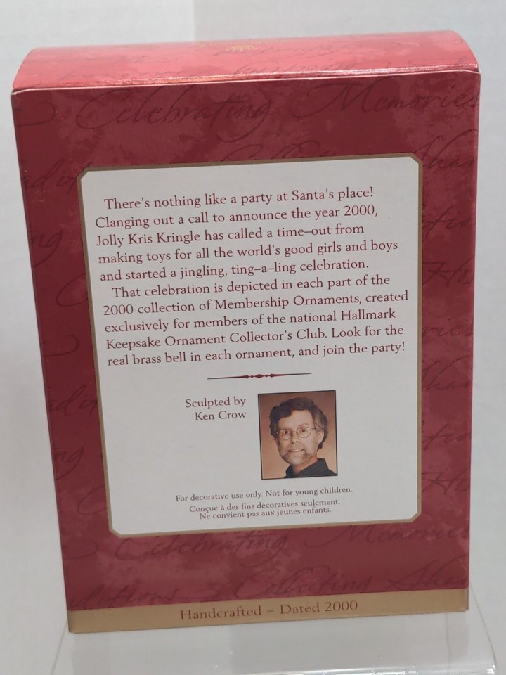 2000 Jingle Bell Kringle Hallmark Keepsake Christmas Ornament NEW OLD ...