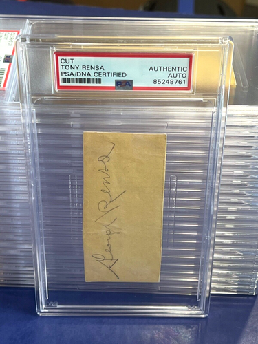 George Tony Rensa 2x4 Signed Cut Index Card 1930's Baseball PSA COA | eBay