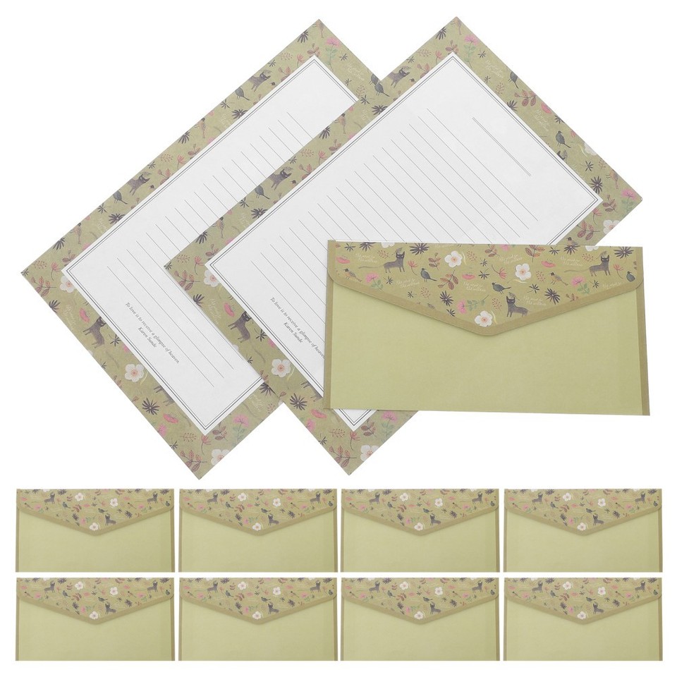 Letter Paper Envelop Package Writing Set Notepaper and Envelopes | eBay UK