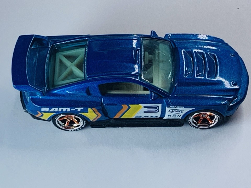 Hot Wheels Loose Road Racing 2012 Custom Mustang GT Blue & Orange w ...