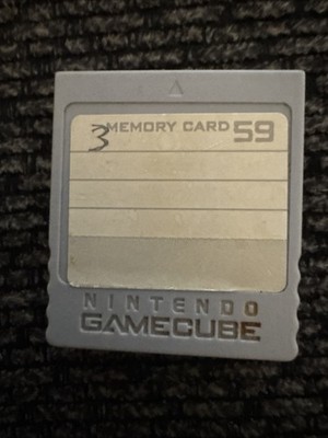 Official Nintendo Gamecube Memory Card 59 Blocks DOL-008 Genuine Grey ...