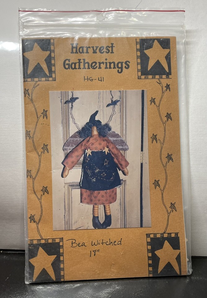 Primitive Craft Patterns Alphabet Annie w Cat Witch 3 Patterns New OOP ...