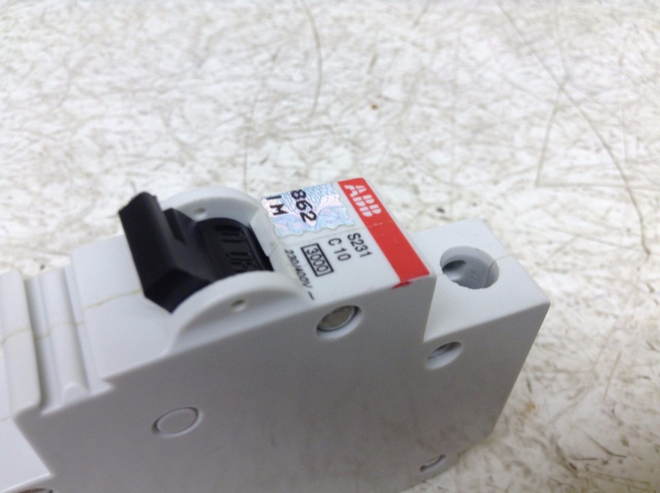 ABB S231 C10 10 Amp 1 Pole 230/400 VAC Circuit Breaker S231C10 C 10 | eBay