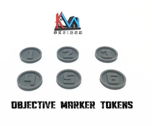 3D Printed - Grimdark Future - Objective Marker Tokens | eBay