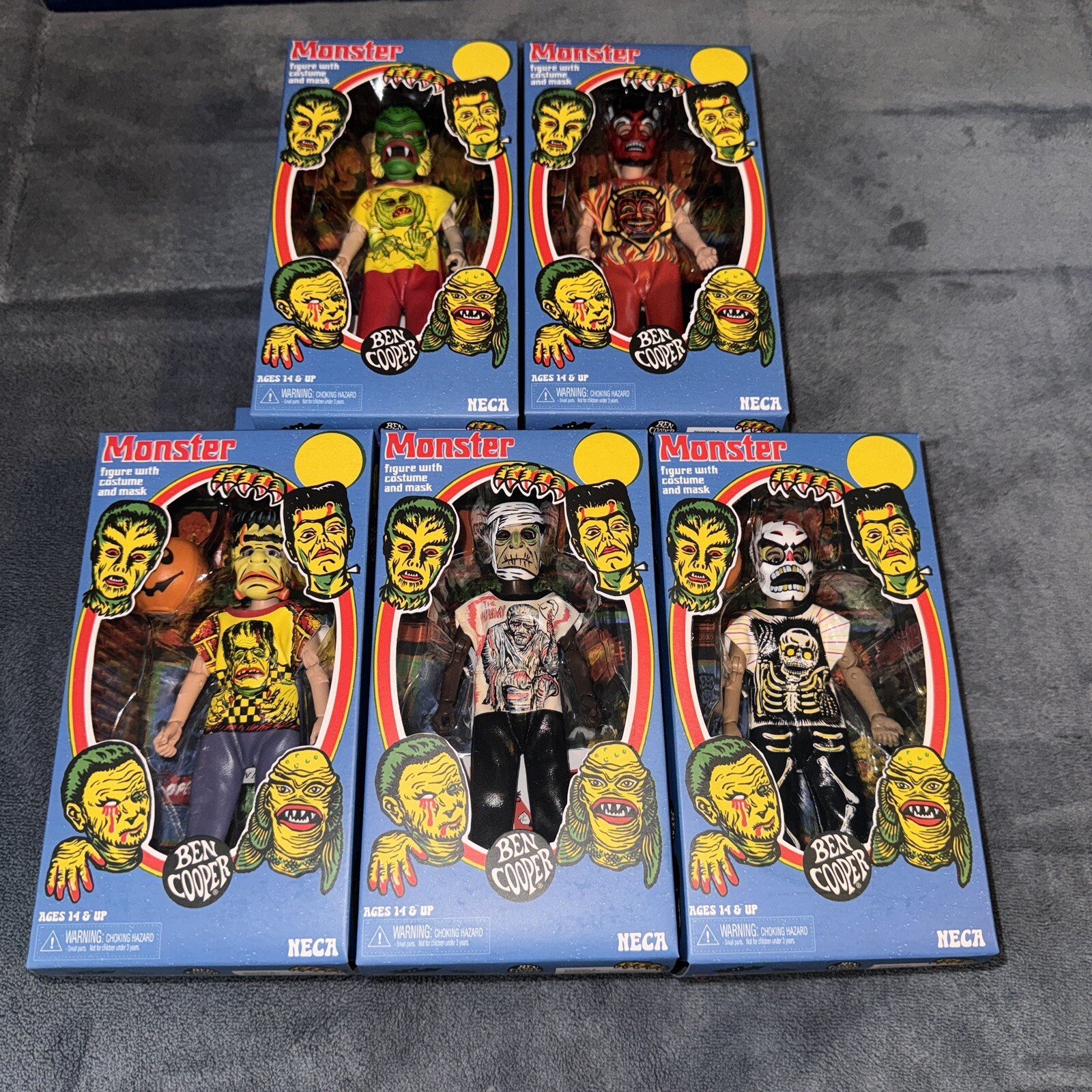 SET OF 5 MIP BEN COOPER CREATURE MUMMY MONSTER SERIES COSTUME KIDS ...