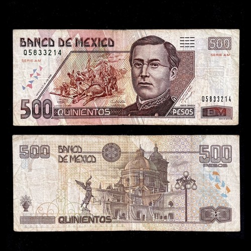 2006 Mexico Paper Money $500 Pesos Ignacio Zaragoza Banknotes Foreign ...