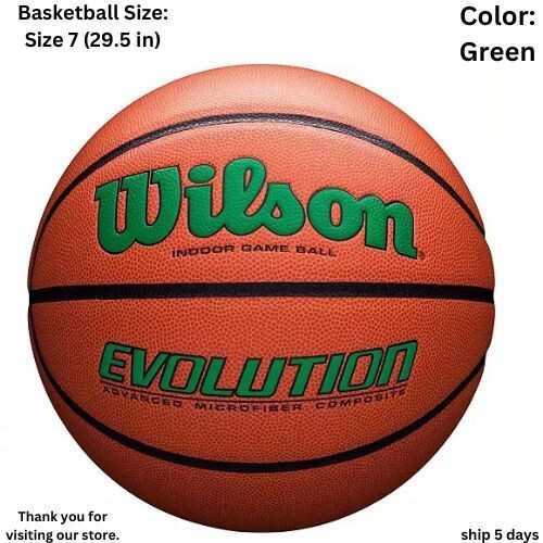 Wilson Evolution Color Game Basketball-Color: Green, Size 7 | eBay