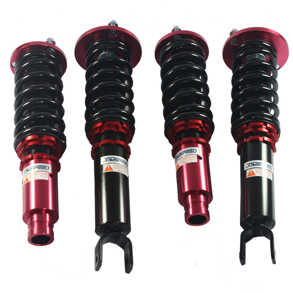 Red Coilover Kits For Honda Accord 1990-1997 Adjustable Height Shock ...