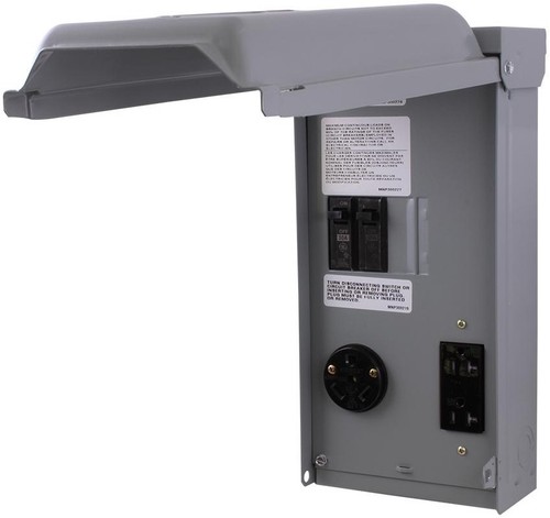 70 Amp Outlet Box Outdoor RV Mini Camp Trailer Power With Padlock ...