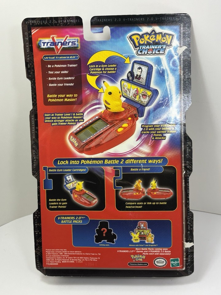 Sealed POKÉMON Trainers Choice V-Trainer 2.0 Electronic Pikachu Damaged ...