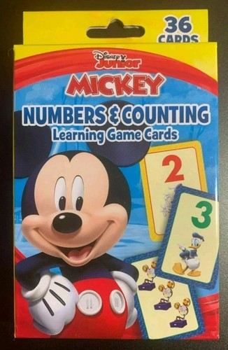 DISNEY MICKEY MOUSE FLASH CARDS NUMBERS & COUNTING COLORS & SHAPES FUN ...