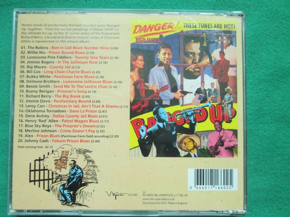 BANGED UP - AMERICAN JAILHOUSE SONGS 1920S-1950S - VIPER - CD | eBay