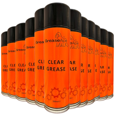 GreaseApe - Clear Grease Spray Lubricant - 500ml Aerosol | eBay UK