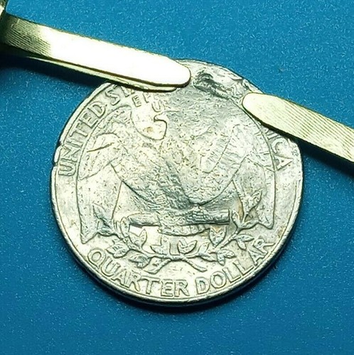 🙂 1984-D QUARTER WITH LARGE DIE CUD - STRUCK THROUGH DEBRIS - ANNEALING ...