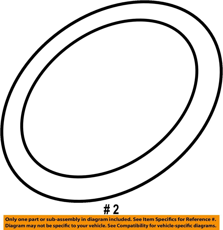 MERCEDES OEM 15-16 SL400 3.0L Exhaust System-Catalytic Converter Seal ...