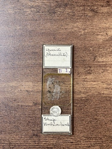 ANTIQUE LOMAX Granite Adamellite Mineral Geology Thin Section ...