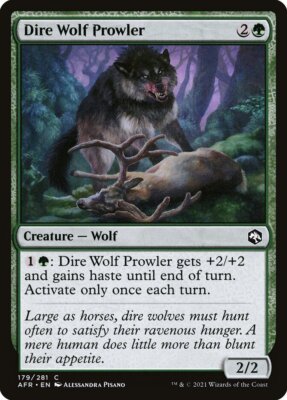 Magic the Gathering (mtg): AFR: Dire Wolf Prowler - Foil | eBay